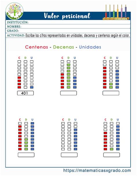 Fichas Con Ejercicios De Valor Posicional Para Ni Os