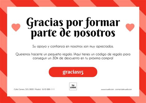 Gracias Por Su Compra Tarjeta Personalizable Tarjetas De
