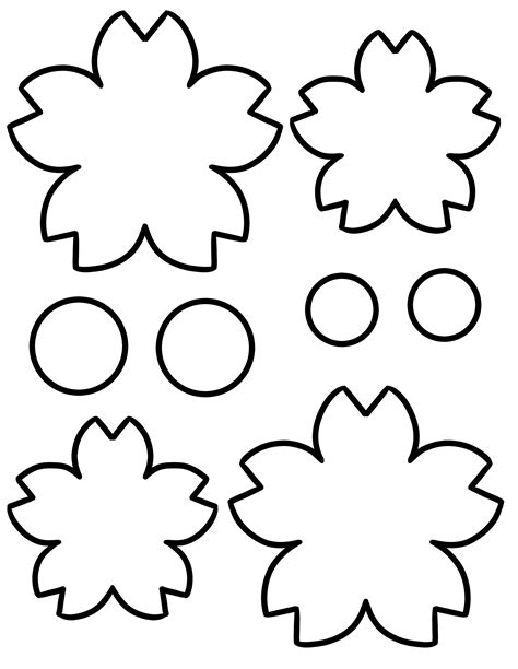 Free Printable Flower Templates Freebie Finding Mom Best Paper