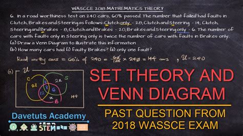 how to solve set theory with venn diagram 3 youtube