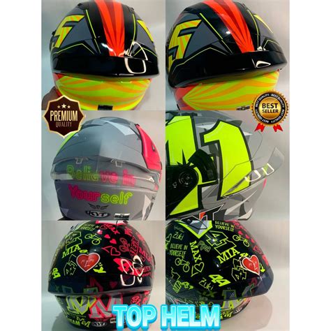 Jual SPOILER 3D KYT NFJ SPOILER KYT NFR NX RACE WARNA SMOKE CLEAR