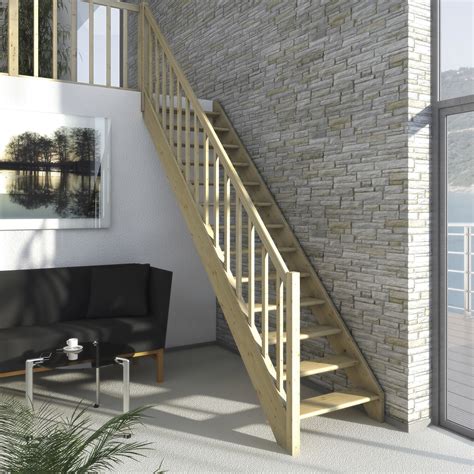 DOLLE Wangentreppe Paris gerade bis 280 5 cm Raumhöhe hagebau de