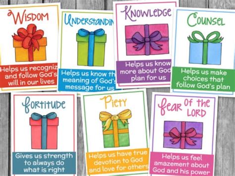 7 Gifts Of The Holy Spirit Clip Art