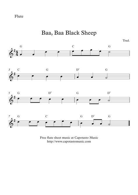Free Printable Beginner Flute Music Free Templates Printable