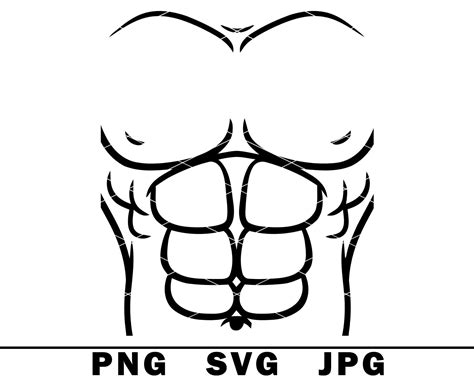 Six Pack Abs Costume Svg Printed Muscle Halloween Men Funny Bodybuilder
