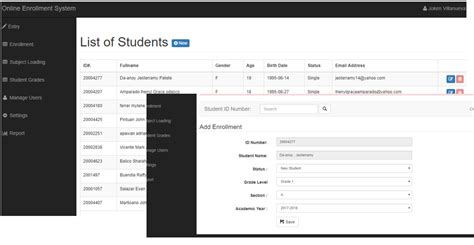 online enrollment system thesis using php source code for free 2022