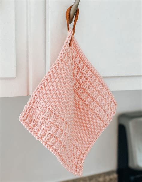 The Willow Dishcloth Free Knitting Pattern Kneedles Life