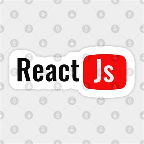 React Js Reactjs JavaScript React Js Sticker TeePublic