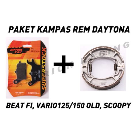 Jual Paket Kampas Rem Beat Scoopy Vario 125 Vario 150 Lama Depan