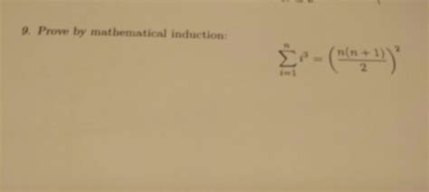solved prove by mathematical induction sigma n i i chegg 12544 hot sex picture