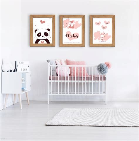 3 Plakaty Tryptyk Metryczka Chrzest 36X46 Wooden Ceny I Opinie Ceneo Pl