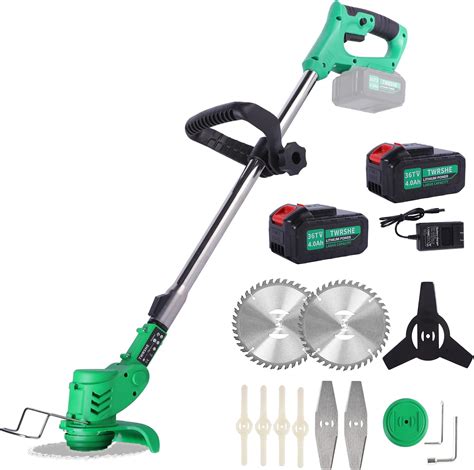 Amazon Weed Wacker Electric Brush Cutter With 9Blades Cordless