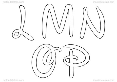 Modelo De Letras Disney Para Imprimir
