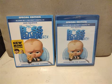 The Boss Baby Blu Ray 3D Blu Ray Digital HD 2017 New Sealed W