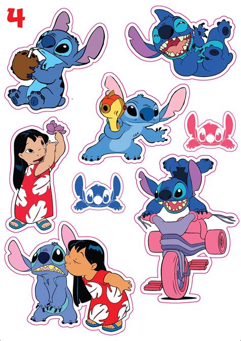 Disney Lilo And Stitch Stickers Lilo And Stitch Characters Etsy