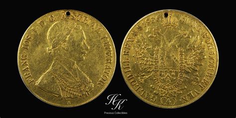 Hk Precious Collectibles Gold Ducats Franz Joseph I Holed