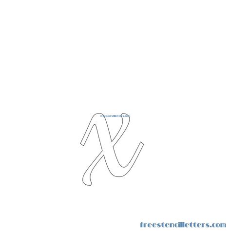 Cursive Stencils And Numbers To Print Free Stencil Letters