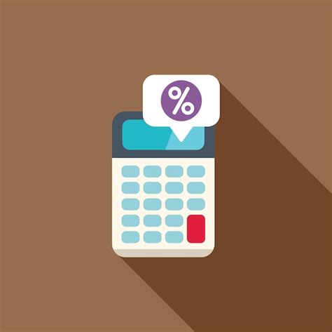 Premium Vector Calculator Showing Percentage Symbol For Interest Rate