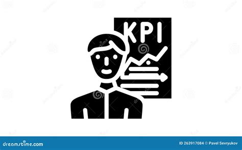 Kpi Seller Glyph Icon Animation Stock Footage Video Of Directions