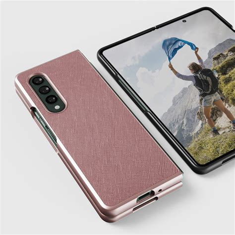 K Max Saffiano Leather Cover Case With Card Slot For Galaxy Z Fold 4