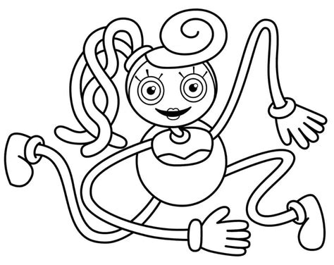 Coloriage Huggy Wuggy de Poppy Playtime télécharger et imprimer