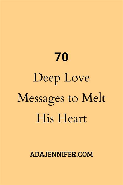 70 Deep Love Messages To Melt His Heart Sweet Quotes For Boyfriend