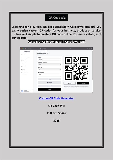 Ppt Custom Qr Code Generator Qrcodewiz Powerpoint Presentation