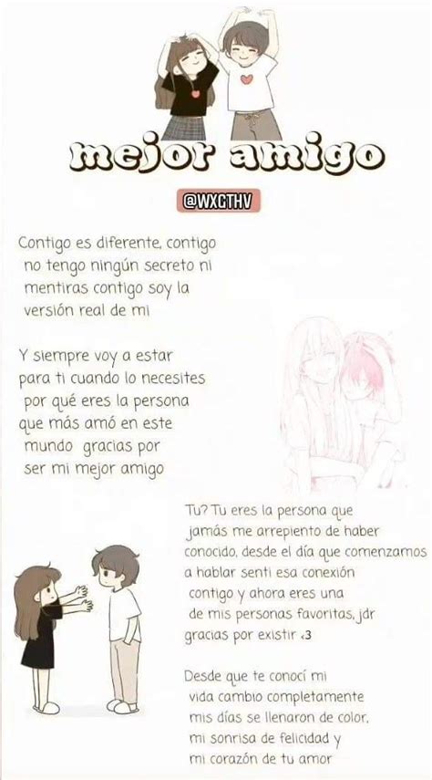 Carta Para T Mejor Amigo Cartas Bonitas Frases Bonitas De