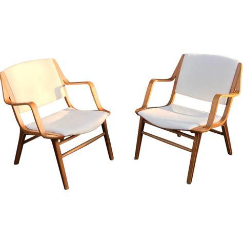 Paire De Fauteuils Vintage AX De Peter Hvidt Edition Fritz Hansen Circa