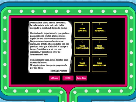 TRAMAS TEXTUALES Juego De Concurso