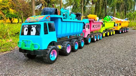 Mobil Truk Tronton Tayo Panjang Penuh Mobil Mobilan Tractor Loader
