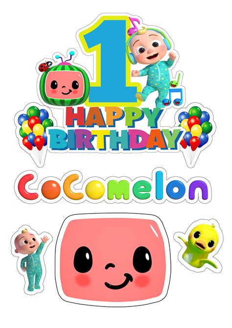 Cocomelon Cake Toppers Printable Prntbl Concejomunicipaldechinu Gov Co