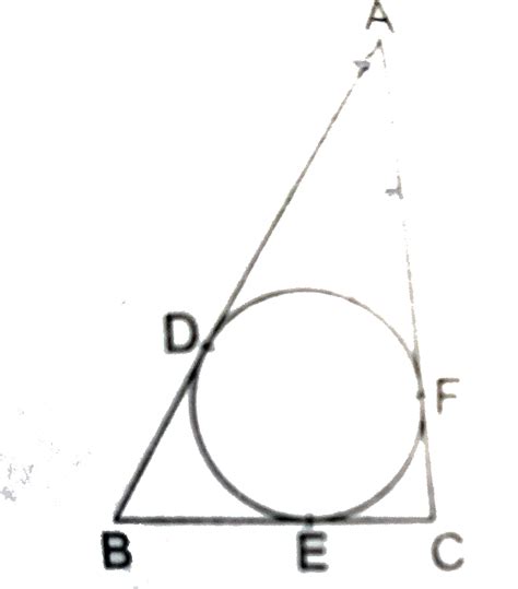 In The Given Figure A Circle Inscribed In A Triangle ABC Touches The