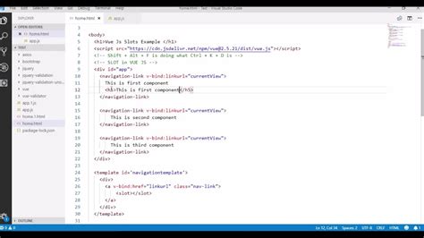 slots example in vue js youtube
