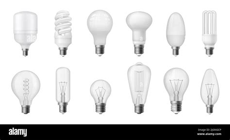 Realistic Light Bulb Different Types Of Energy Efficient Fluorescent