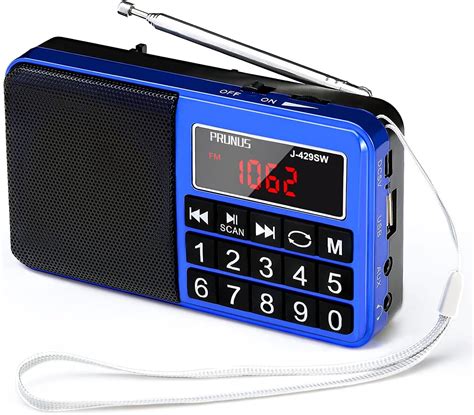 Prunus J Sw Portable Radios Small Am Fm Sw Rechargeable Radio With