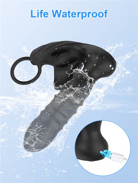 Vibrador portátil de empuje anal tapón anal de control de aplicación