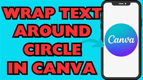 How To Wrap Text Around A Circle With Canva Bend Text Around Easy