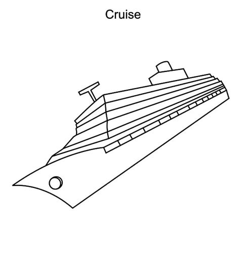 Dessin Paquebot Bateau de croisière 140893 Transport à colorier