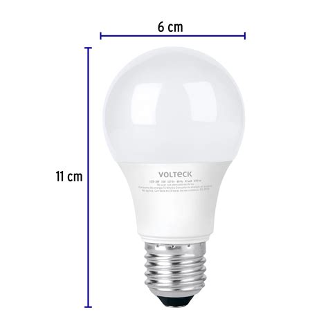 Ficha Tecnica Lámpara de LED A19 3 W luz de día Volteck