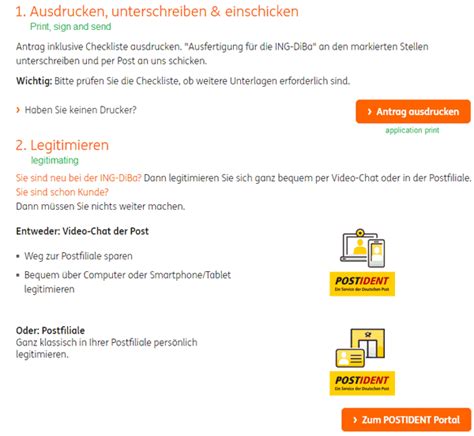 Konto Bei Der Ing Diba Er Ffnen Anleitung Schritt F R Schritt