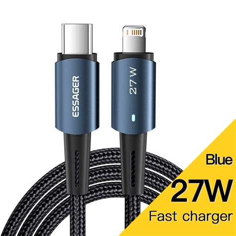 Essager USB Type C Cable For Iphone 14 13 12 Pro Max Mini Xs Xr X 8