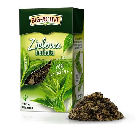 BIG ACTIVE Herbata zielona Pure Green liściasta Sklep Internetowy