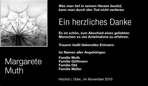 Traueranzeigen Von Margarete Muth Vrm Trauer De