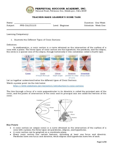illustrate the different type of conic section pdf ellipse euclidean geometry