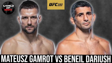 Mateusz Gamrot Vs Beneil Dariush Na UFC 280 W Abu Dhabi YouTube