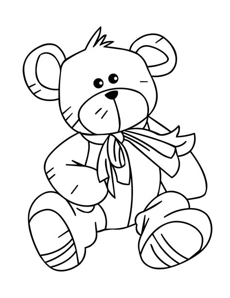 Teddybär Ausmalbilder Malvorlagen Teddybär zum ausdrucken