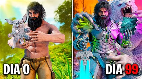 SOBREVIVO 100 DÍAS en ARK Survival Evolved en GÉNESIS 1 La Película