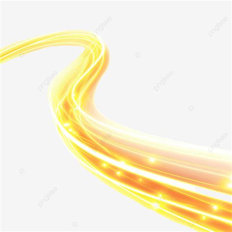 Yellow Effect Glowing Neon Curved Line Glowing Neon Curved Png