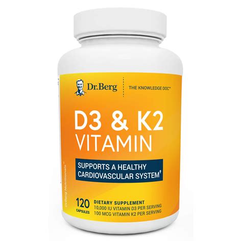 Dr Berg S D K Vitamin D K Supplement W Purified Bile Salts